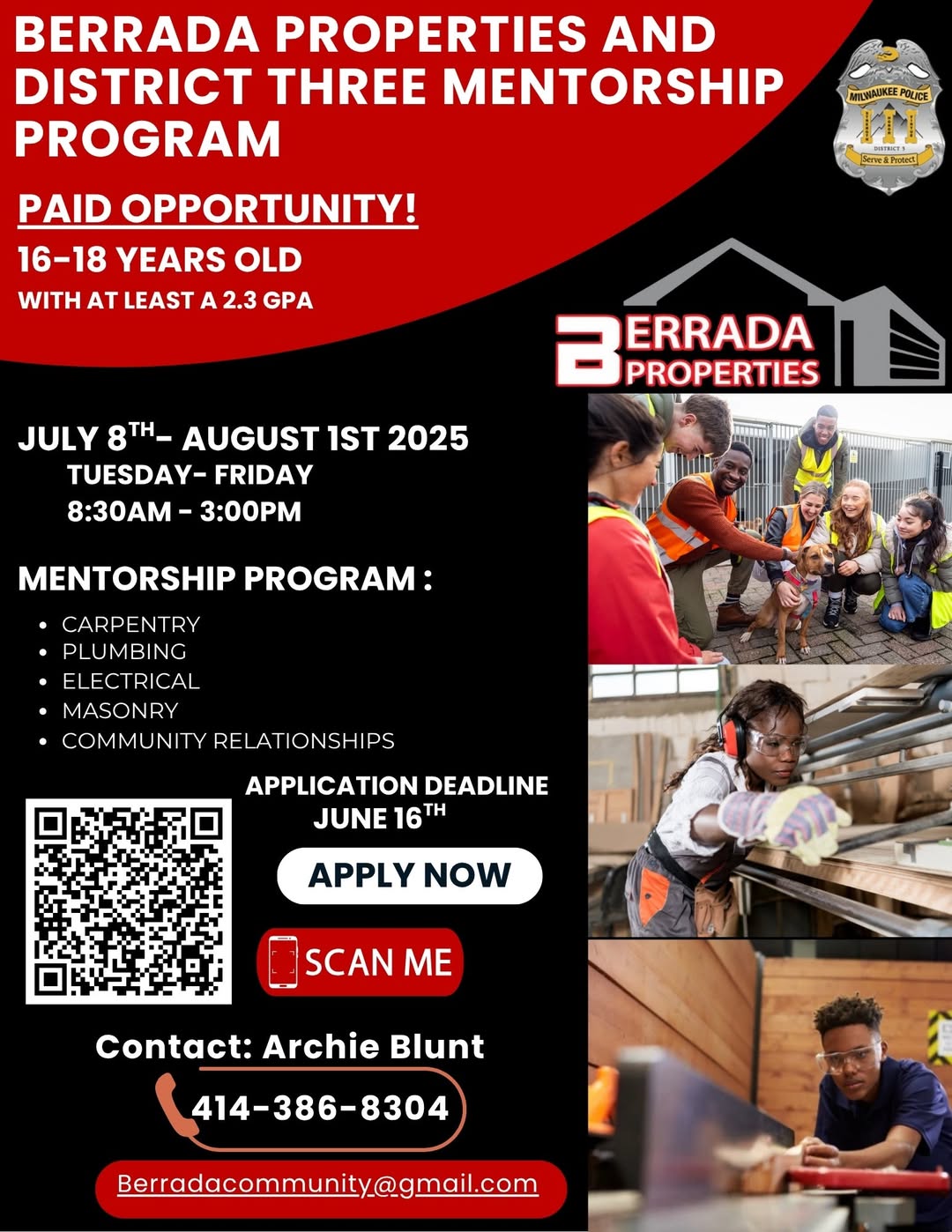District 3 - Berrada Properties Mentorship Program » July 8, 2025